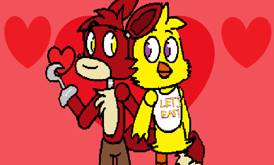 Foxy X Chica By Jackuz96 On Deviantart