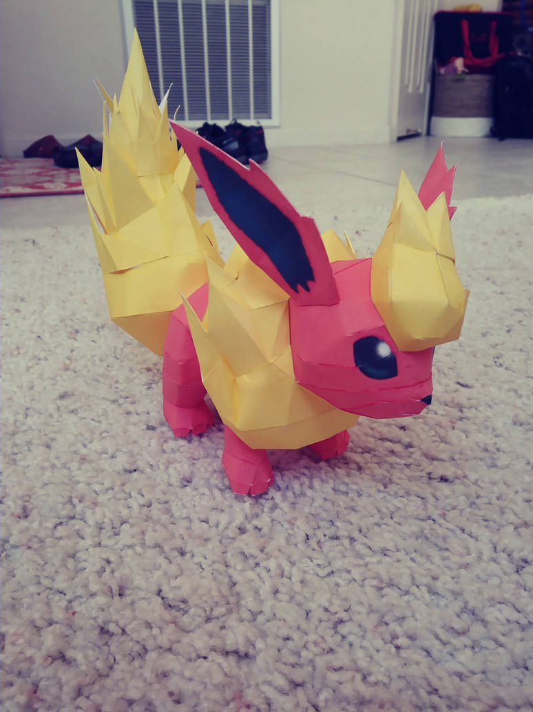 Flareon Papercraft By Amber2002161 On Deviantart