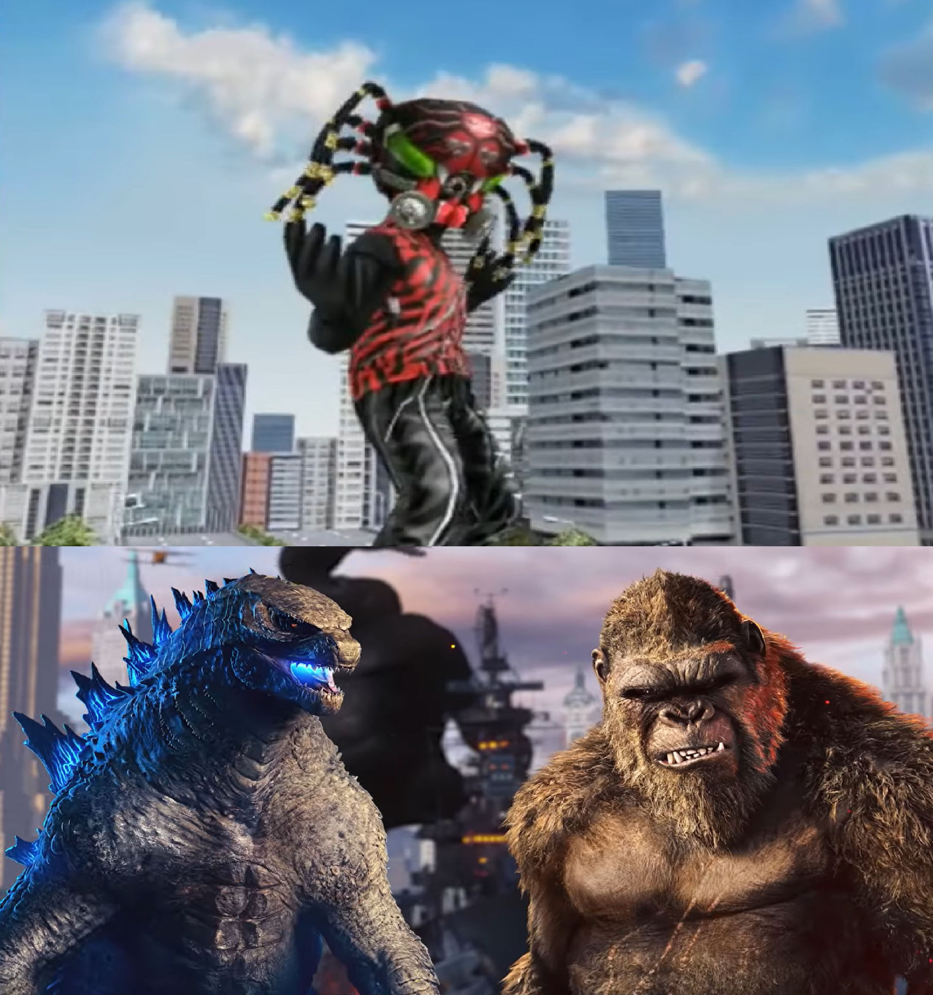 Godzilla and Kong vs Kumo Augment by MnstrFrc on DeviantArt Godzilla and Kong vs Kumo Augment by MnstrFrc on DeviantArt