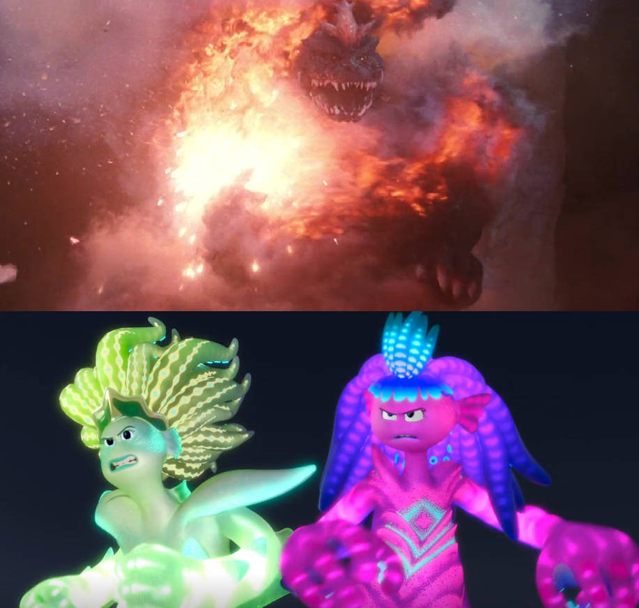 Grandmamah And Agatha Vs Spacegodzilla By Mnstrfrc On Deviantart