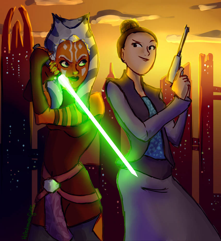 Art Trade Ahsoka And Padme By Waterbendergirl96 On Deviantart