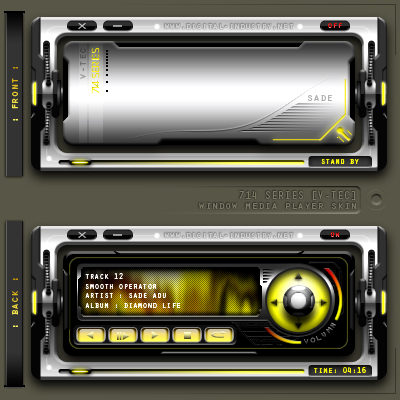 WMP skin - interface design by Smooth-Sade on DeviantArt