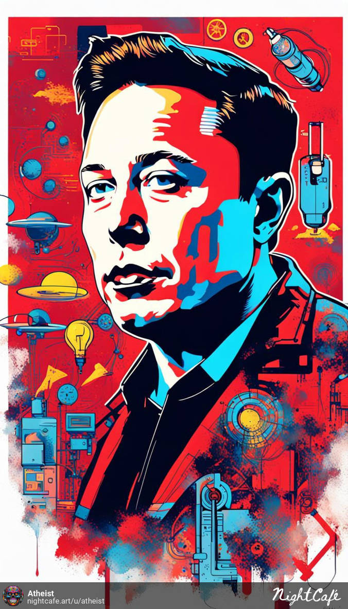Elon Musk Poster By Atheistoutcast On Deviantart
