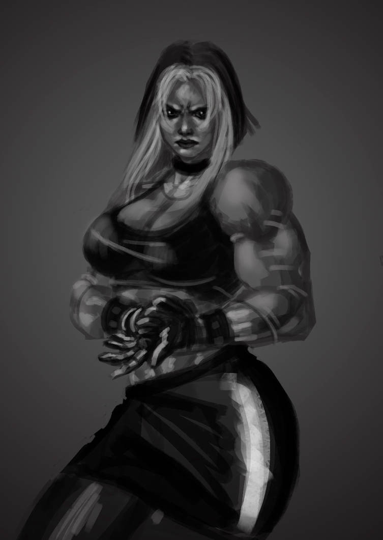Rogue Flex Sketch By The Muscle Girl Fan On Deviantart