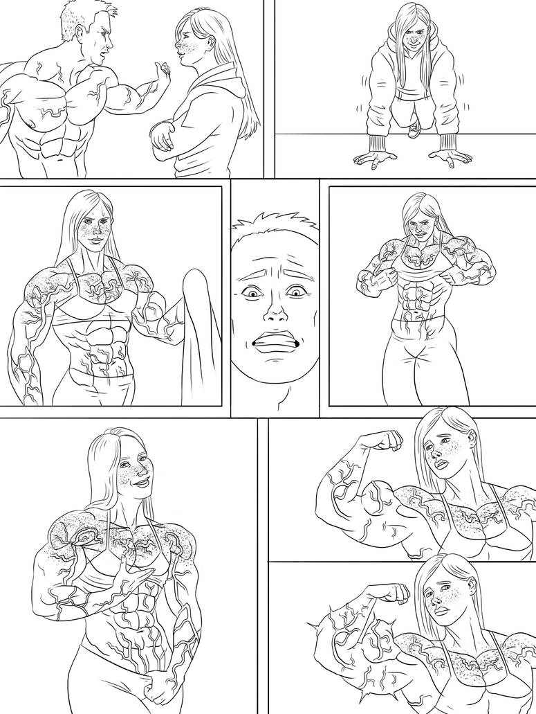 Magic Muscles Page 8 Commission By The Muscle Girl Fan On Deviantart