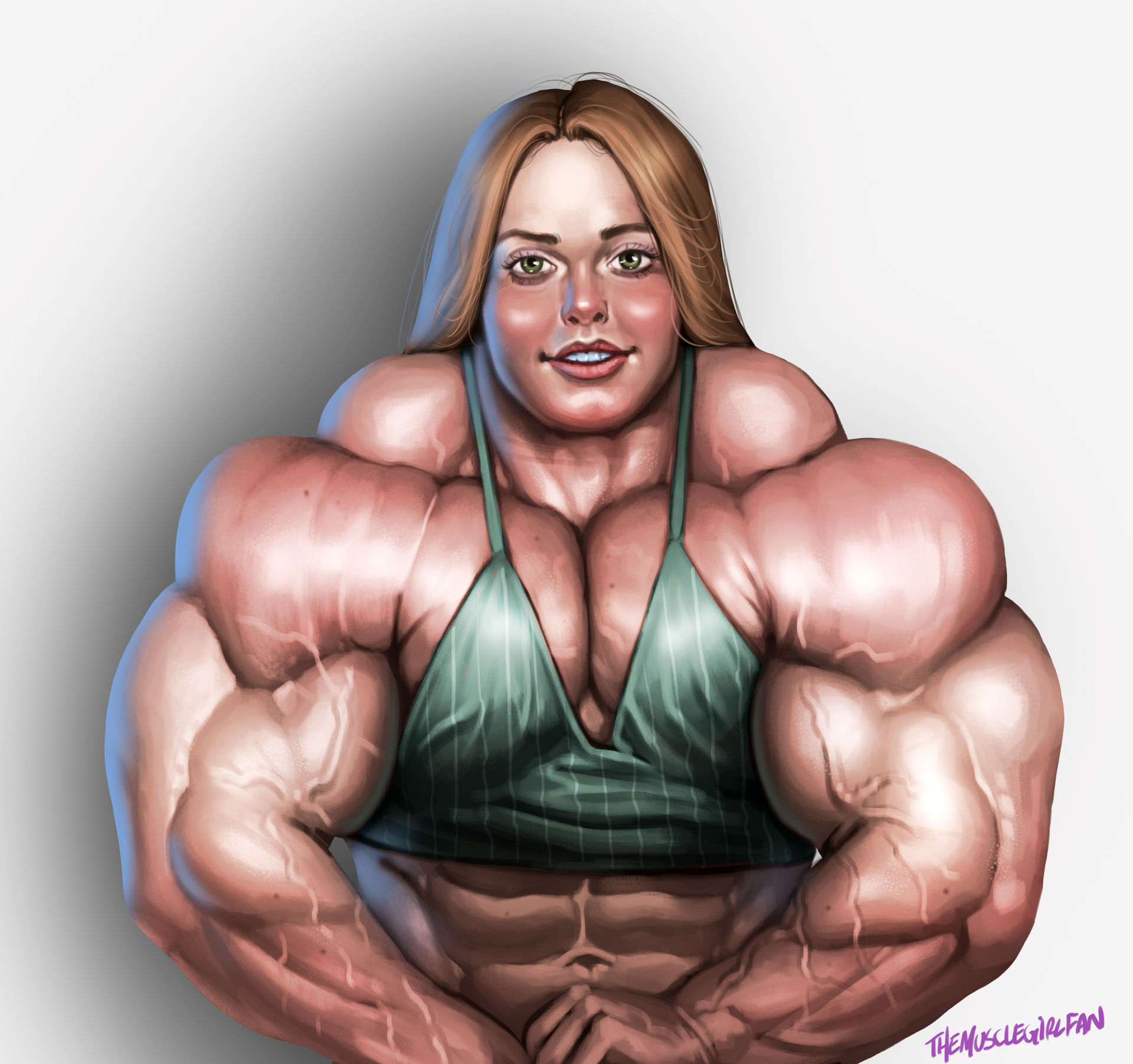 Chest Flex Commission By The Muscle Girl Fan On Deviantart