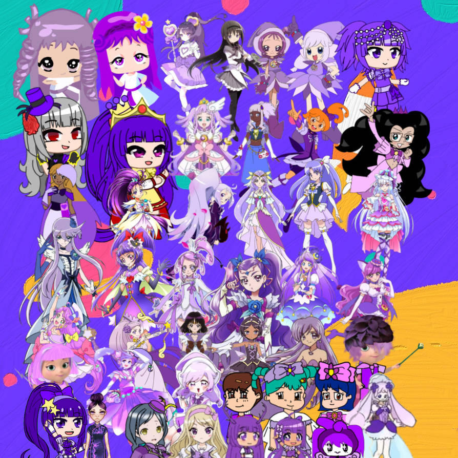 Purple Magical Girls By StarshineSarahJones On DeviantArt purple-magical-girls-by-starshinesarahjones-on-deviantart