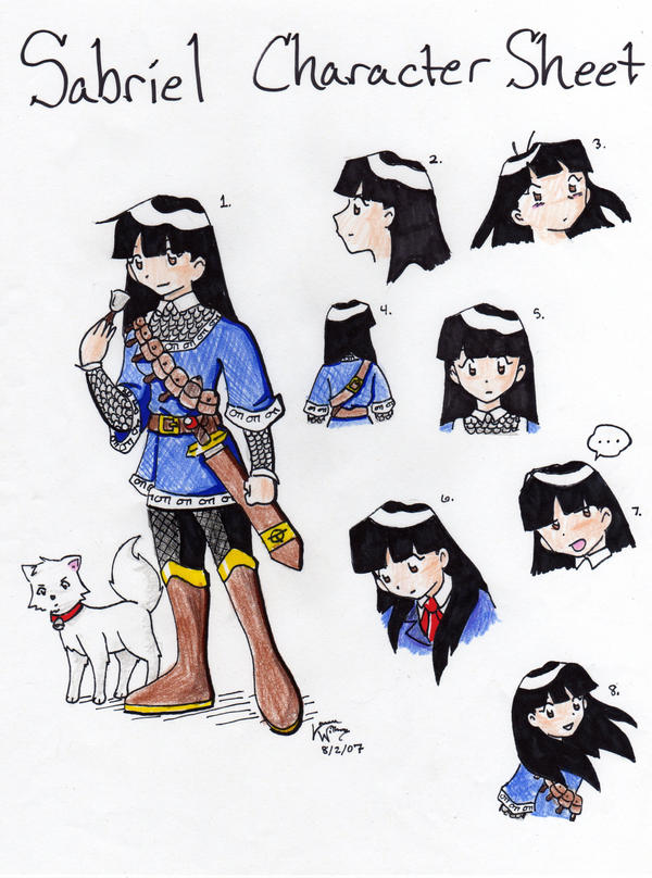 Sabriel: Character Sheet by LauraDoodles on DeviantArt