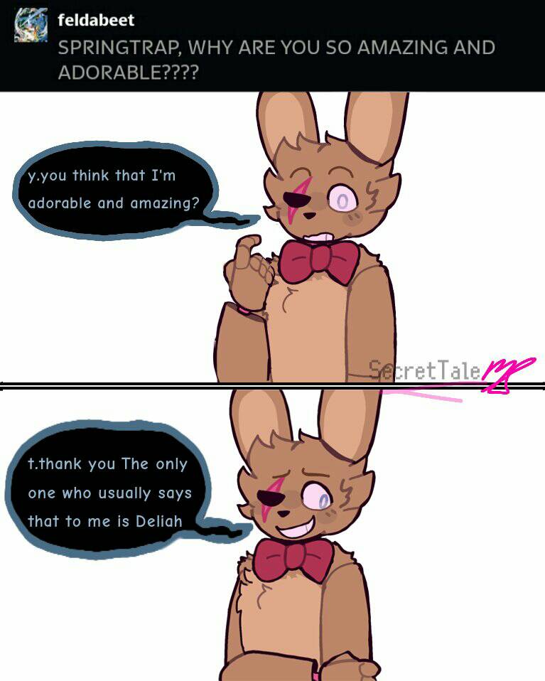 (Ask springtrap and deliah AU) ask 3 by SecretTaleM8 on DeviantArt (Ask springtrap and deliah AU) ask 3 by SecretTaleM8 on DeviantArt