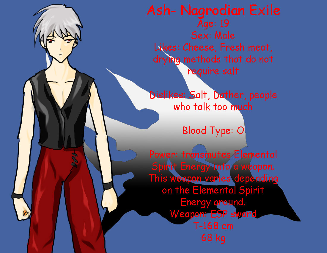 Ash- Character sheet by MessatanienCarder on DeviantArt