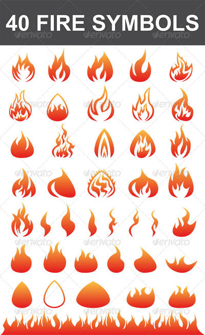 40 Fire + Flame Symbols (Vector) by pushaloo on DeviantArt 40 Fire + Flame Symbols (Vector) by pushaloo on DeviantArt