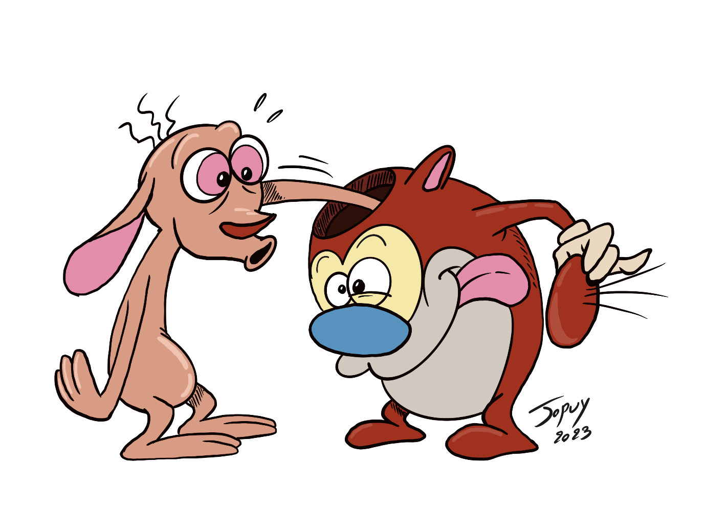Ren And Stimpy By Jopuy On Deviantart