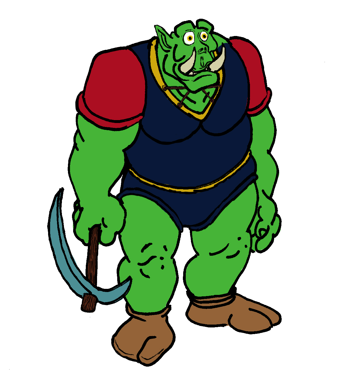 Warcraft Orc Peon By Dorkgrognard On Deviantart