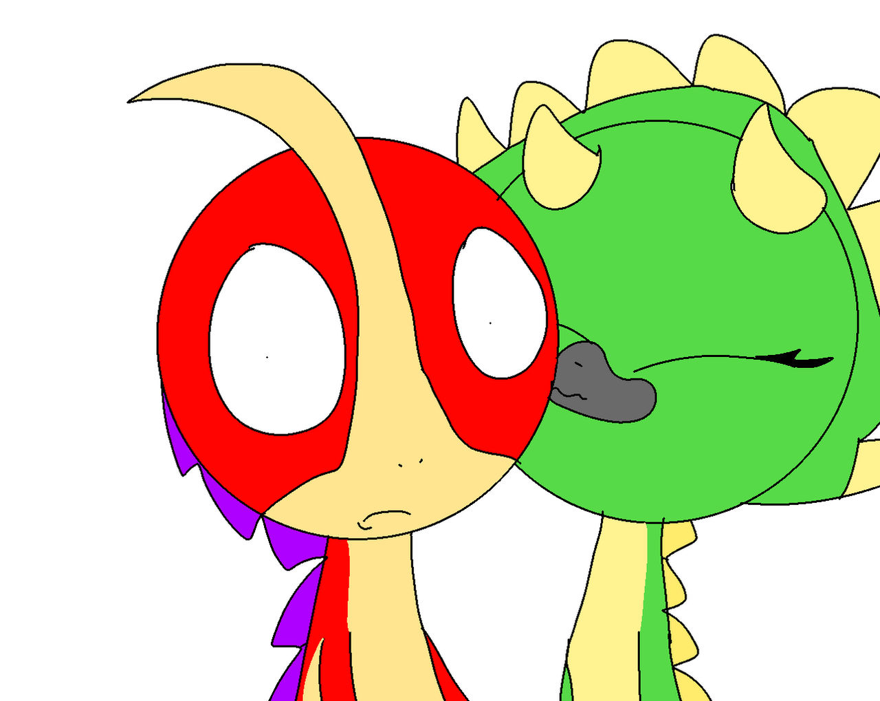 Rocky X Tiny Kiss By Drakroseawing On Deviantart