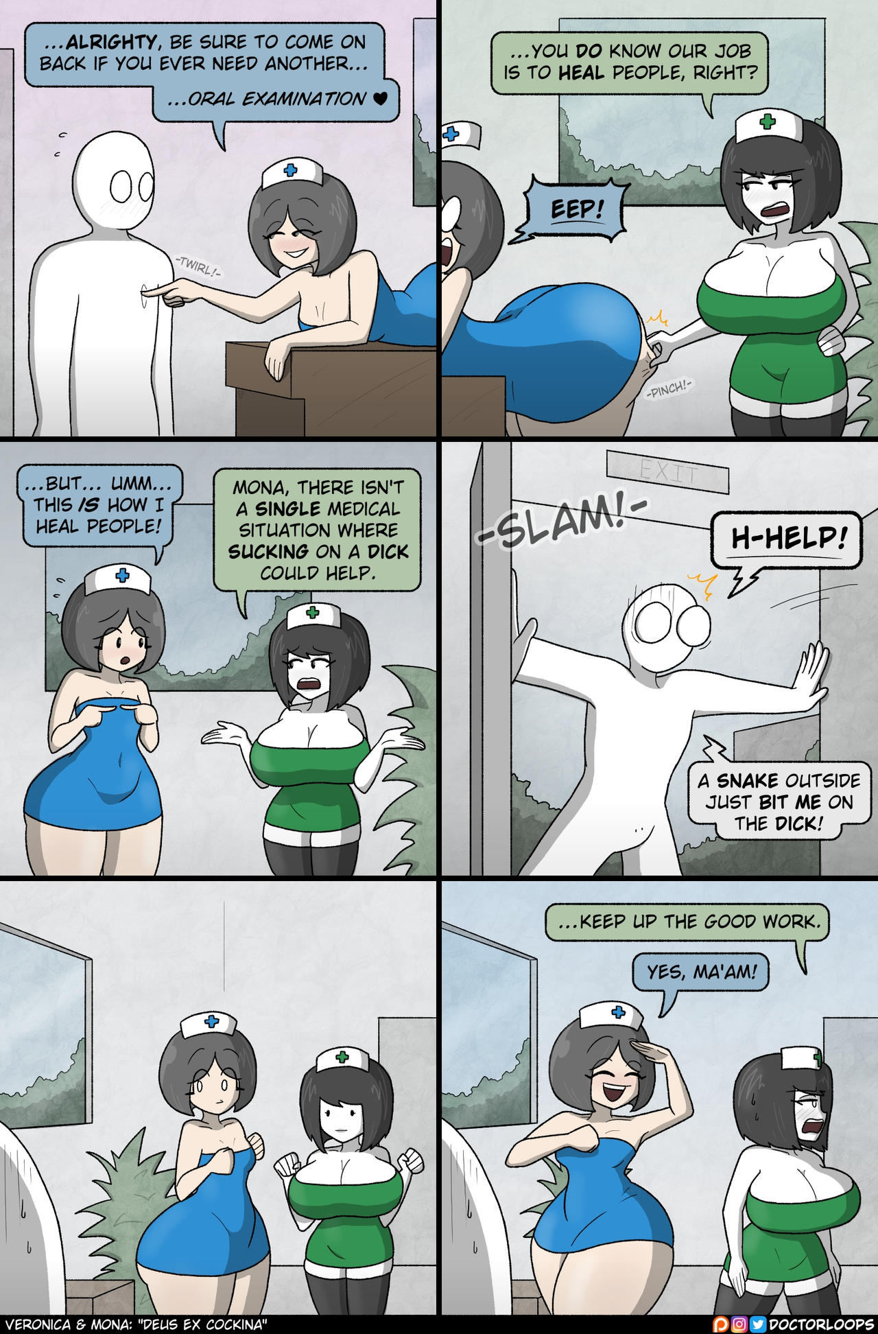 Veronica And Mona Deus Ex Cckina By Doctorloops On Deviantart