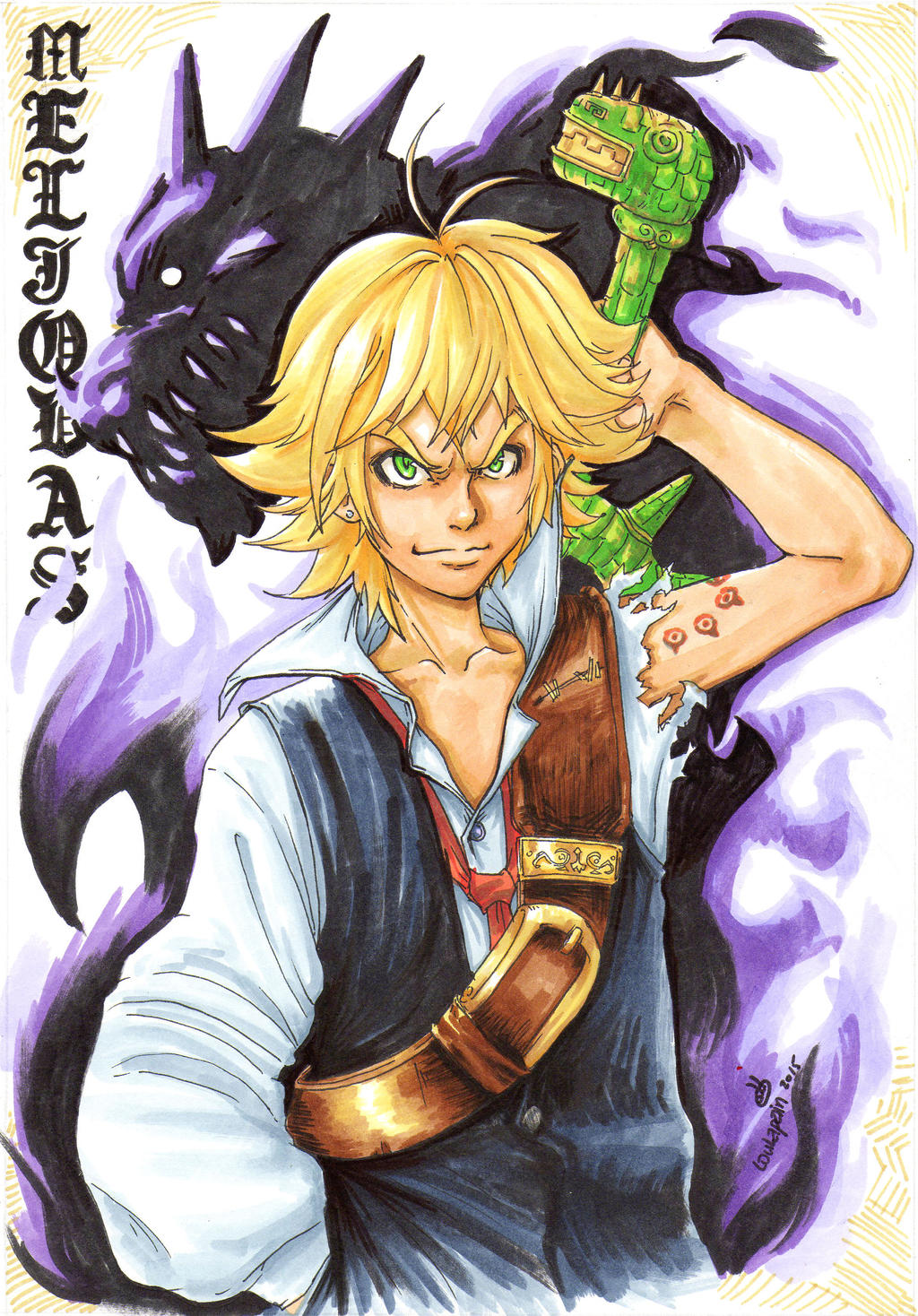 Meliodas By Loulapain On DeviantArt meliodas-by-loulapain-on-deviantart