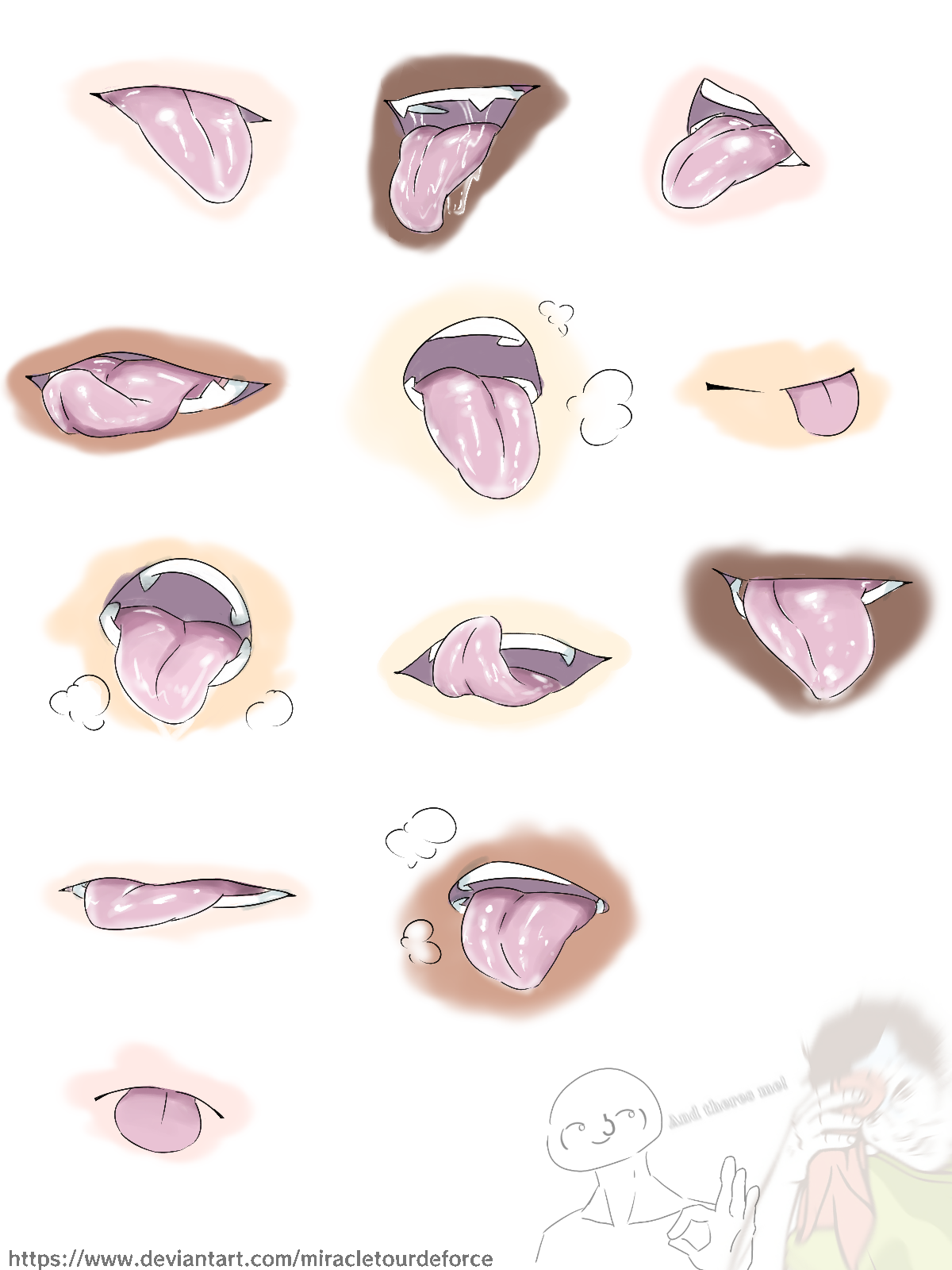 Mouth And Tongue Reference By Miracletourdeforce On Deviantart