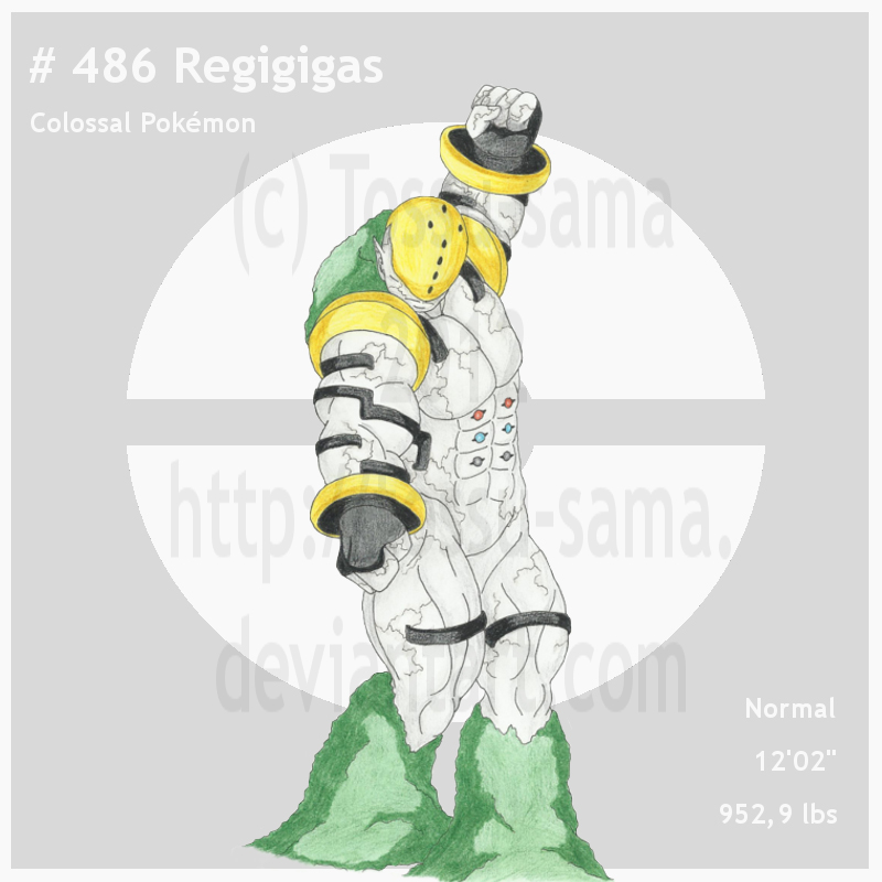 Gijinka Regigigas By Tossu Sama On Deviantart