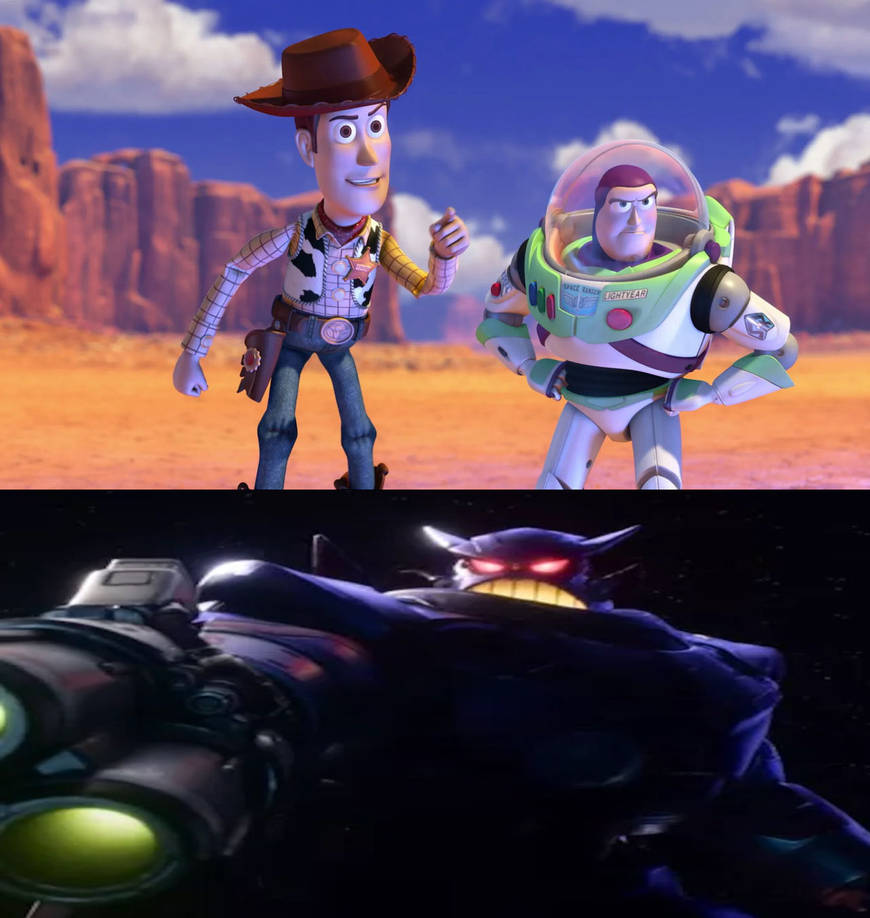 Woody And Buzz Face Zurg By Leahk90 On Deviantart