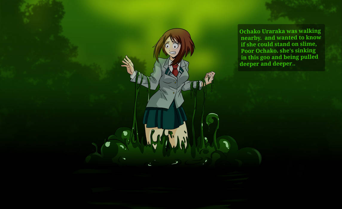 Girl Ochako Uraraka Sinking In Slime Part 1 By Rmddum On Deviantart