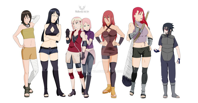 Commission Naruto Character Au By Wolferetic On Deviantart