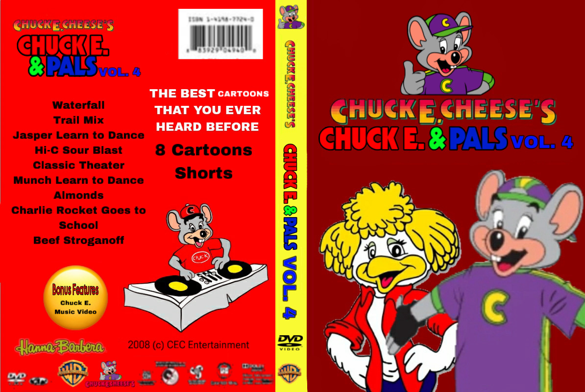 Chuck E Cheeses Chuck E And Pals 4 2008 Dvd Cover By Sspt2023 On