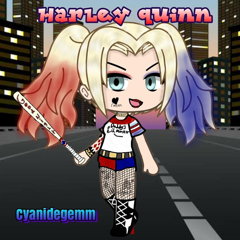 Harley Quinn Gacha Life Edit Took 2 Hours To Do By Cyanidegemm On