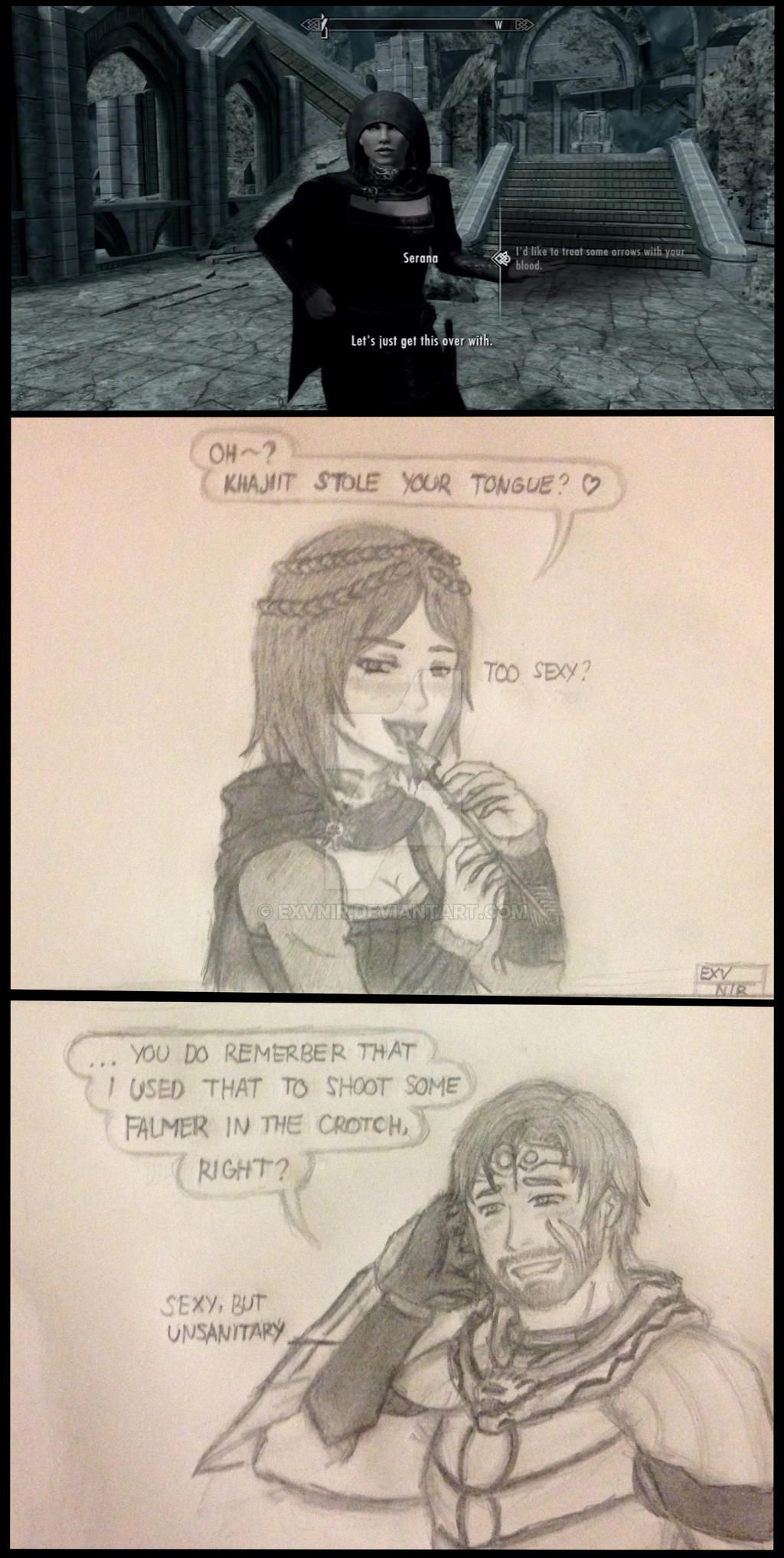 Skyrim Seranas Regrets By Exvnir On Deviantart