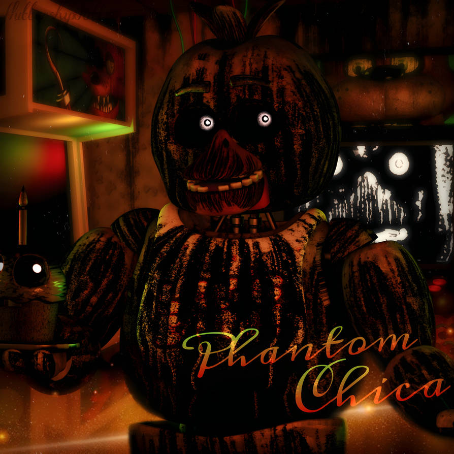 Fnaf C4d Phantom Chica By Fluttershykitten On Deviantart