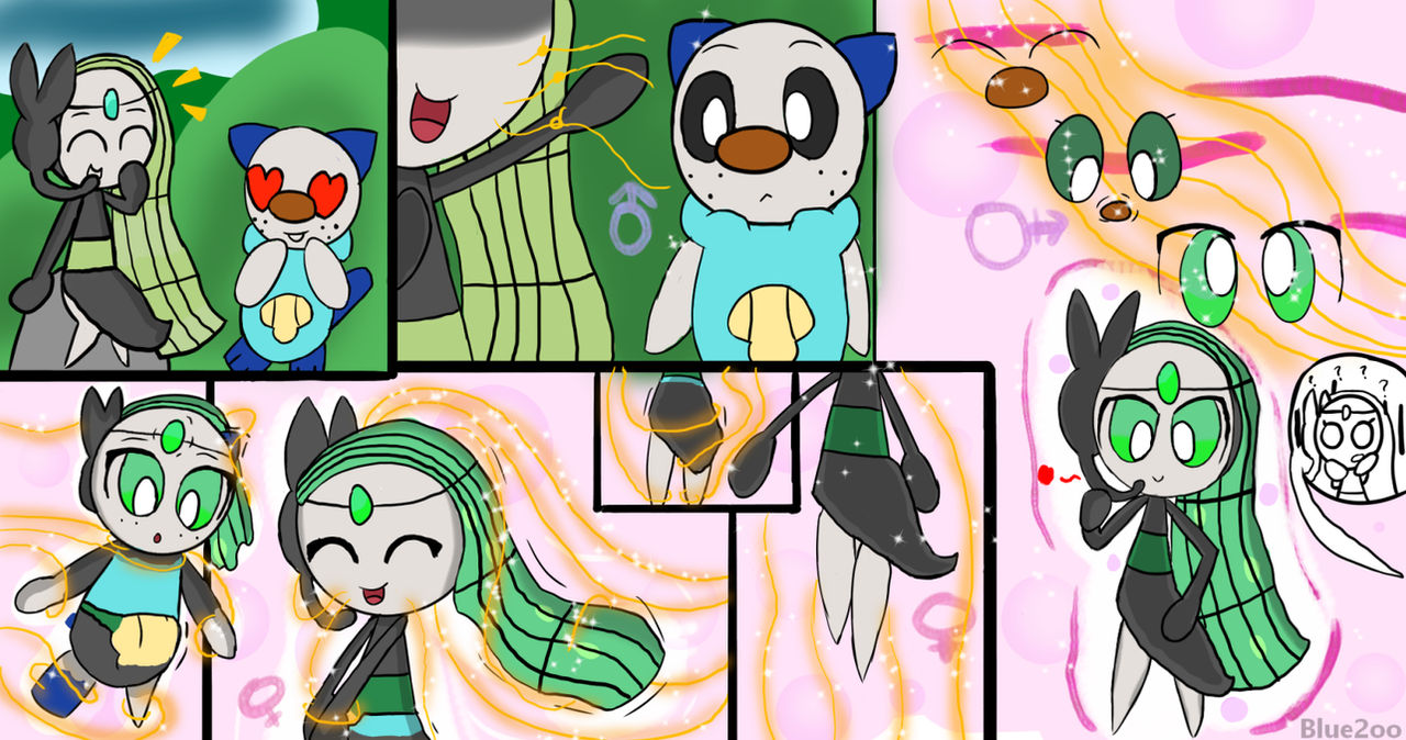 Hooked To Music Oshawott To Shiny Meloetta Tgtf By Blue2oo On Deviantart