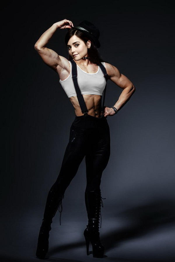 Double Bicep Katie By Jderril On Deviantart Body Buil