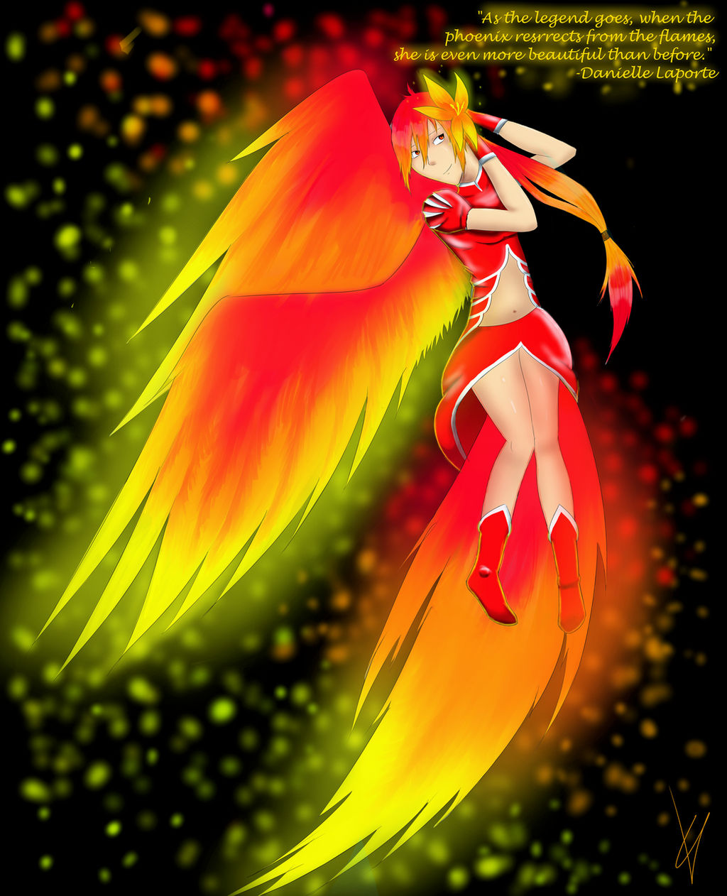 Phoenix Girl By Verotine On Deviantart