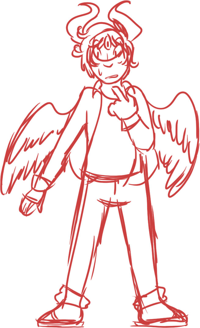 Atticus Gijinka Sketch by King-Pika on DeviantArt Atticus Gijinka Sketch by King-Pika on DeviantArt