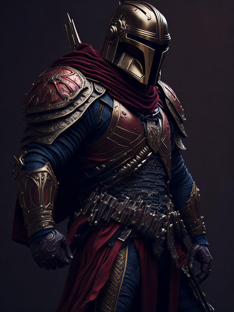 Leonardo Diffusion Render Of A Man Ornate Mandalor By Jaredsyn On