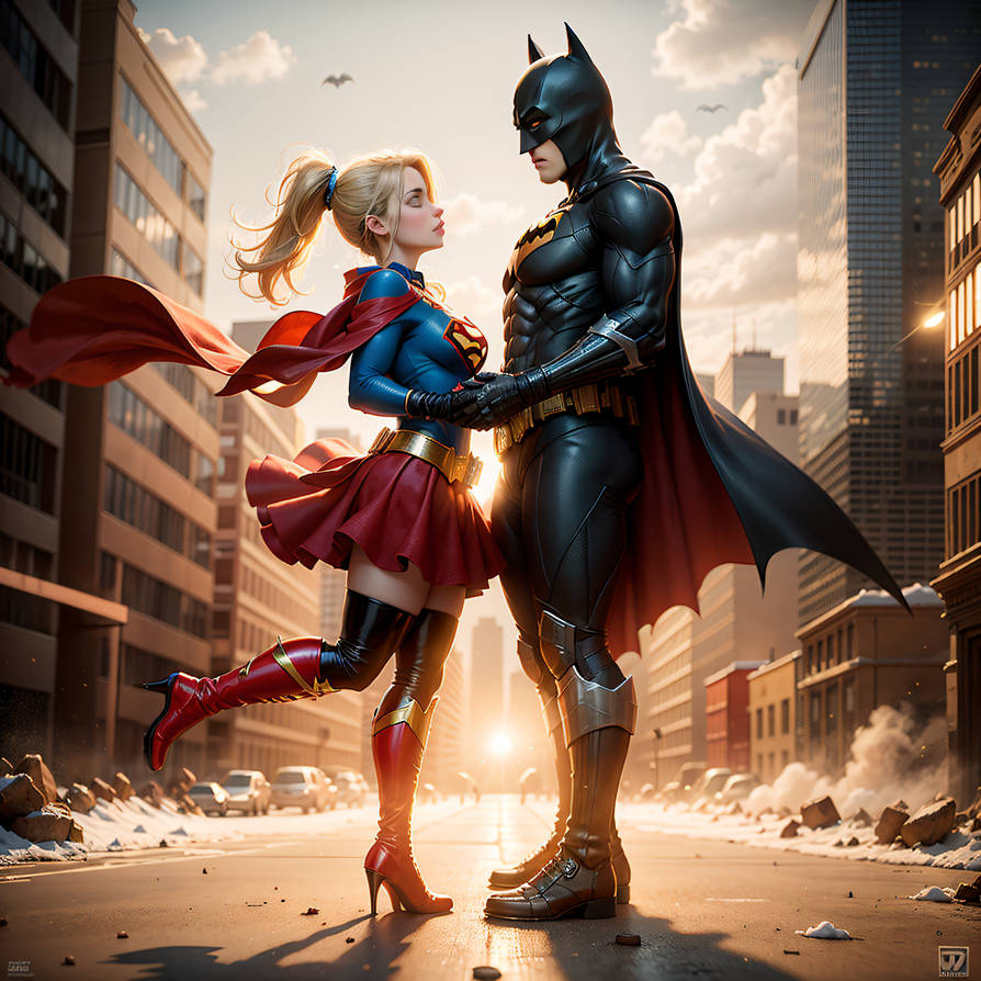 Supergirl And Batman Moment By Dewaltai On Deviantart