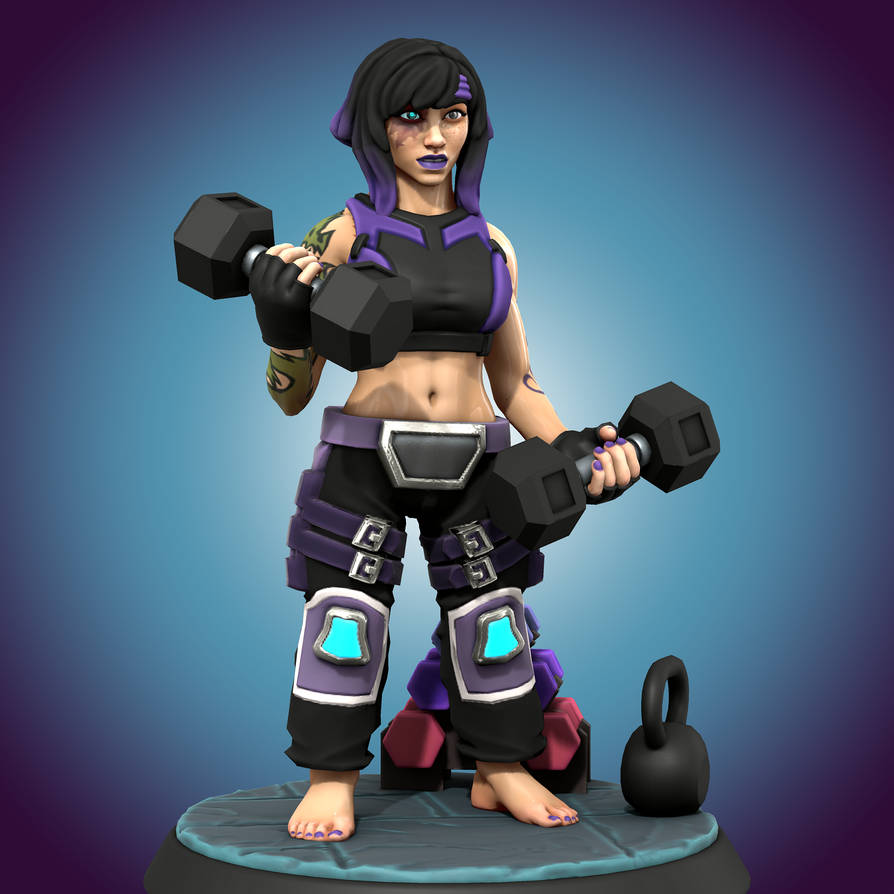 Erin Dumbbells By Sidmich On Deviantart