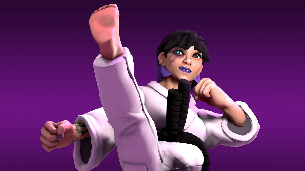 Erin Tkd Axe Kick By Sidmich On Deviantart