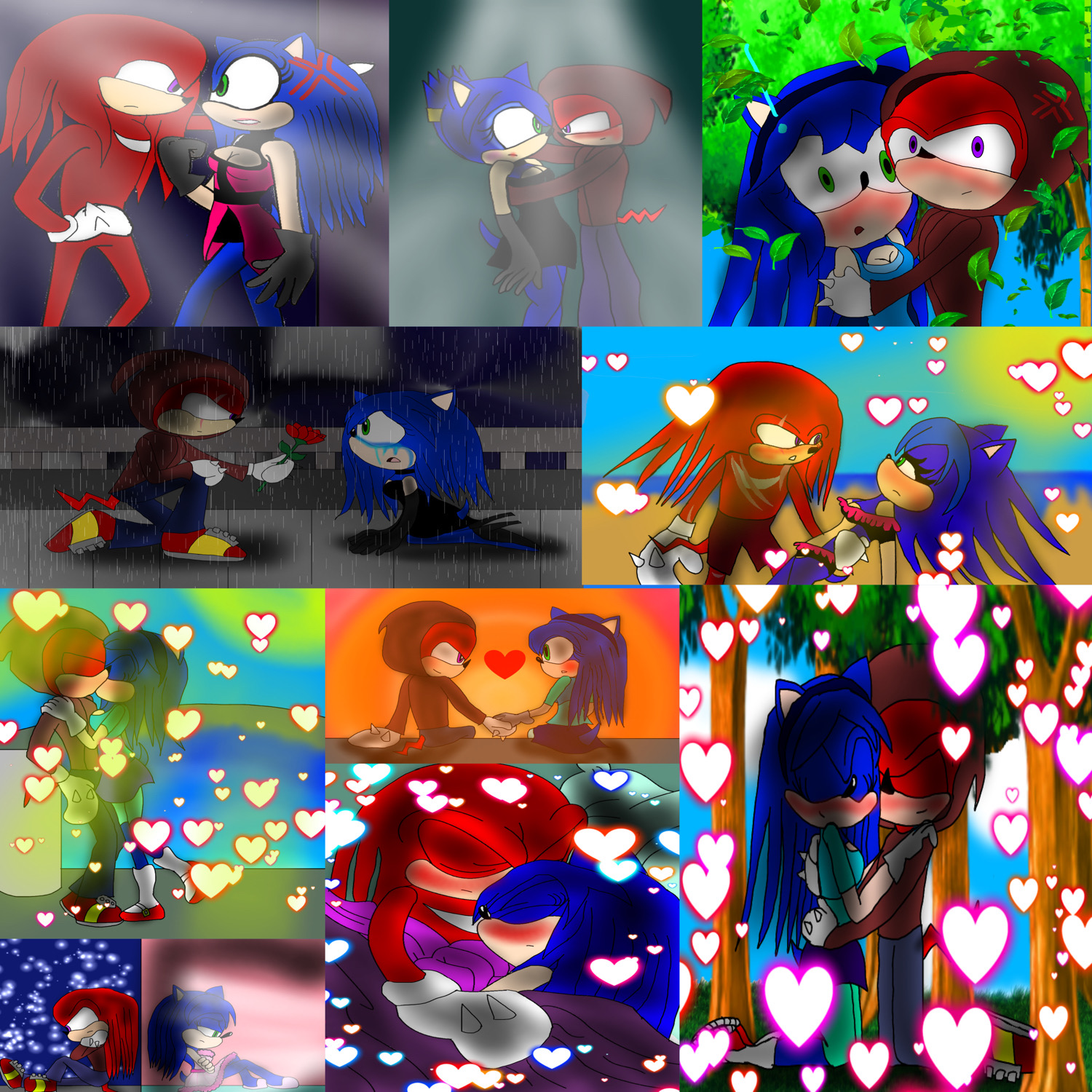 Sonknux Knucklesx Female Sonic Sona By Badharleyluck31 On Deviantart