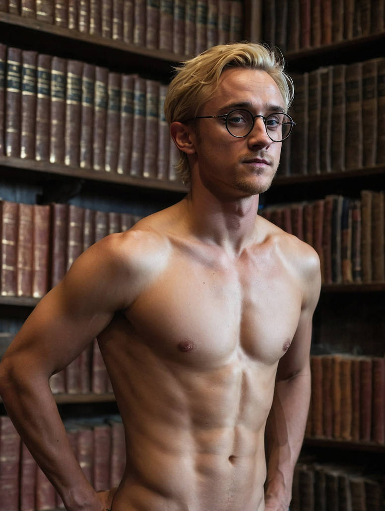 Shirtless Draco Malfoy Wearing Harrys Glasses By Brycecreative On Deviantart