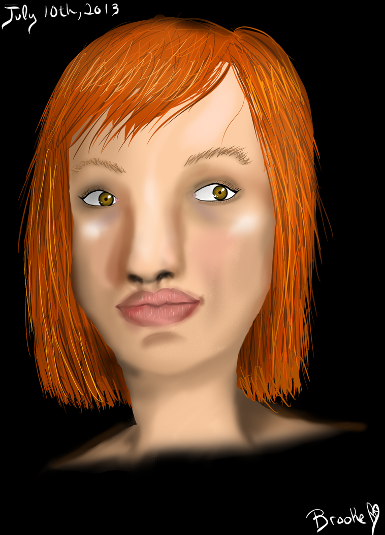 Orange Haired Girl By Brooke Aeon On Deviantart