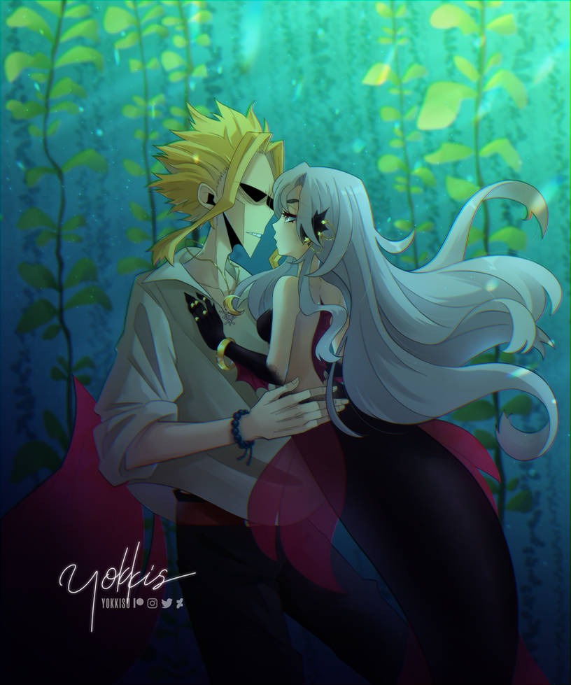 Mha Mermaidau Duskmight Underwater By Yokkisu On Deviantart