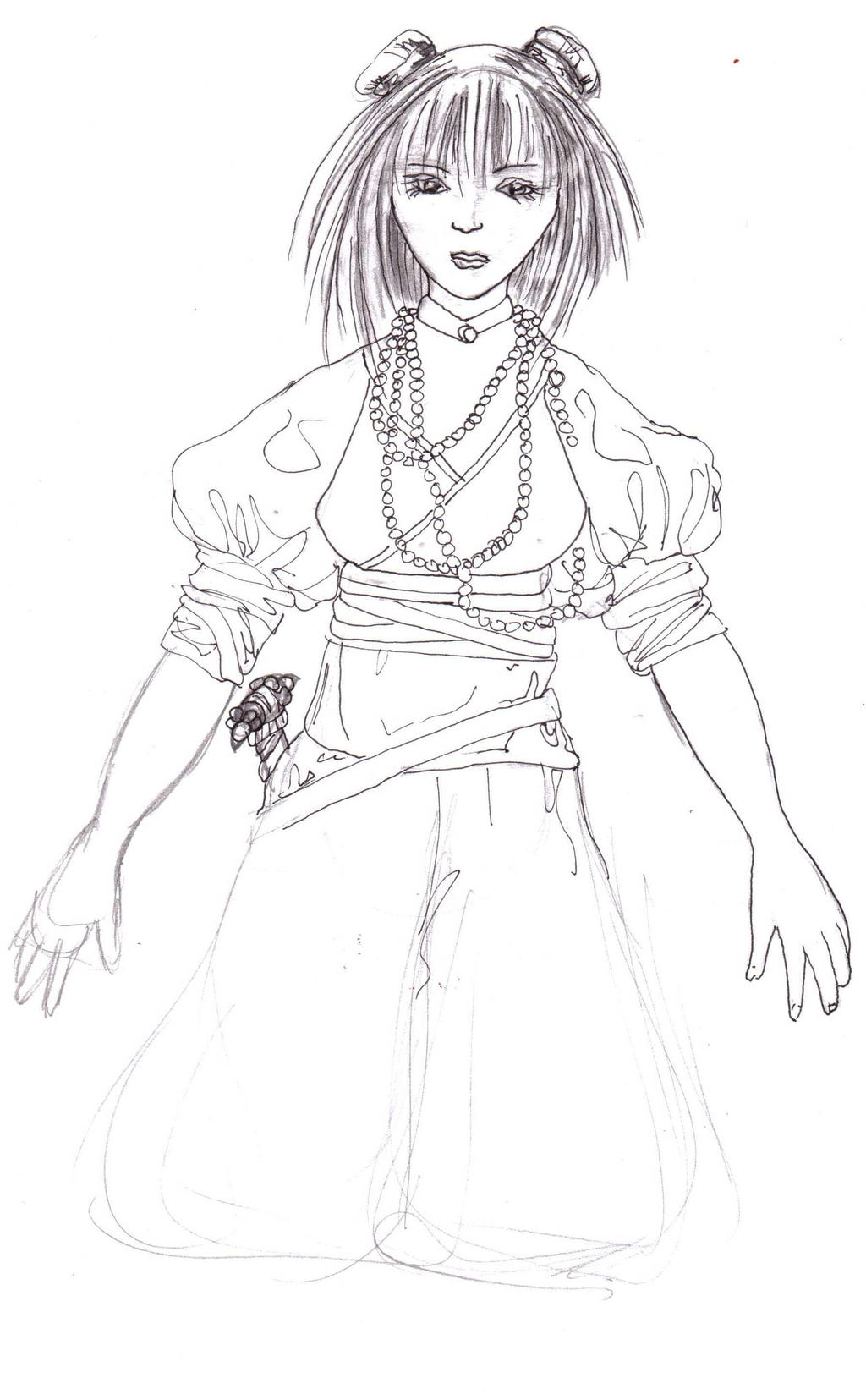 Female Pirate Sketch By Roboticzamat On Deviantart