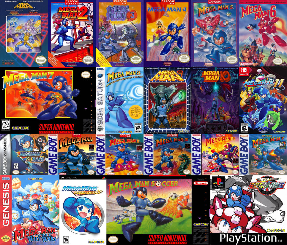 All 21 Games In The Classic Mega Man Series By Advanceshipper2021 On