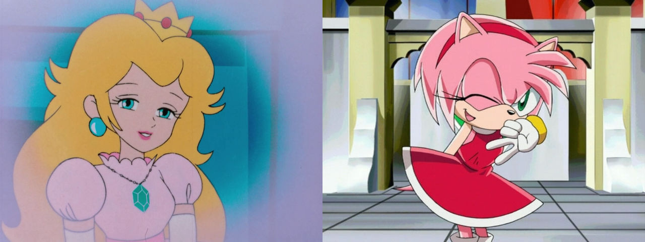 Princess Peach Becomes Wonderful Friends With Amy By Advanceshipper2021