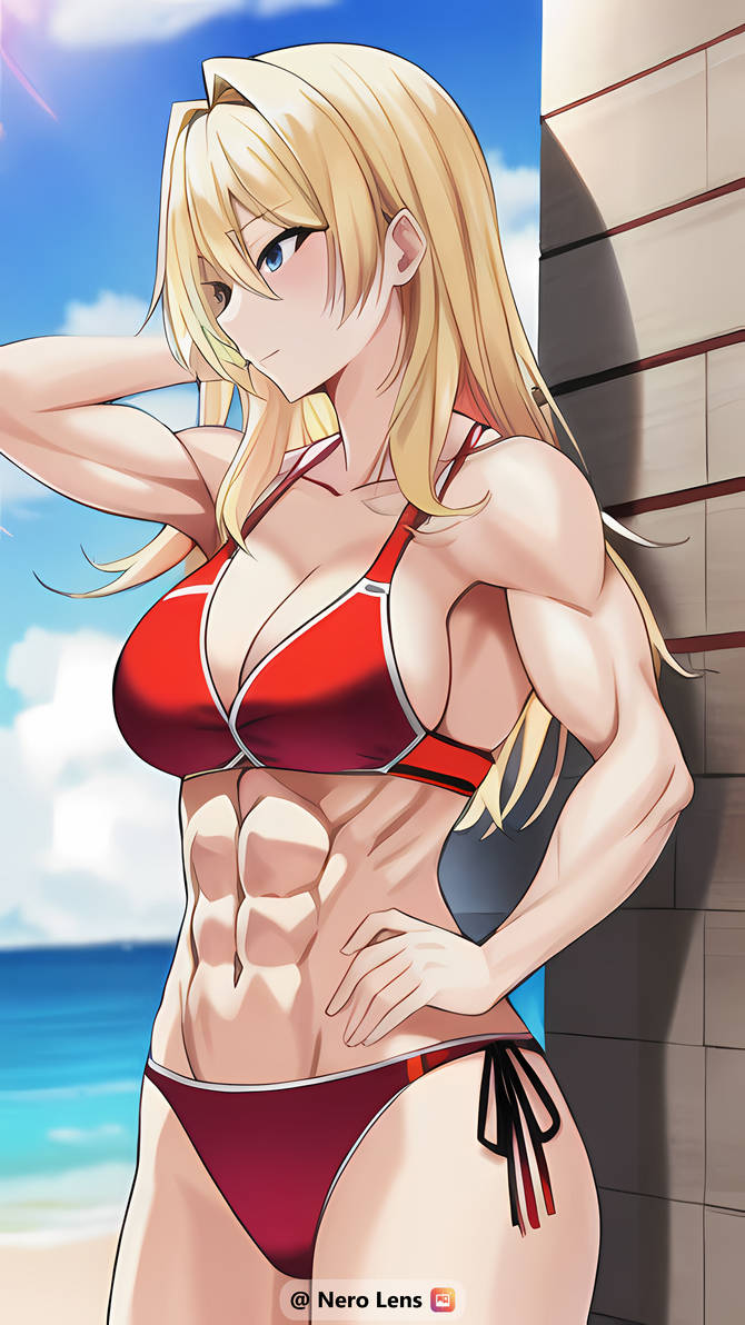 Blonde Red Bikini Girl 4 By Vin13ish On Deviantart