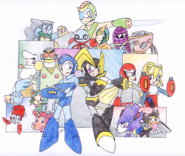 Megaman and Bass 2 by rodolfovalenz90 on DeviantArt
