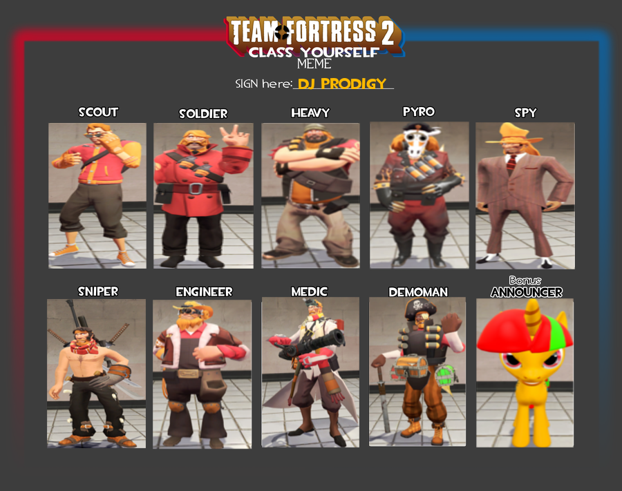 All My Tf2 Classes By Theprodigy100 On Deviantart