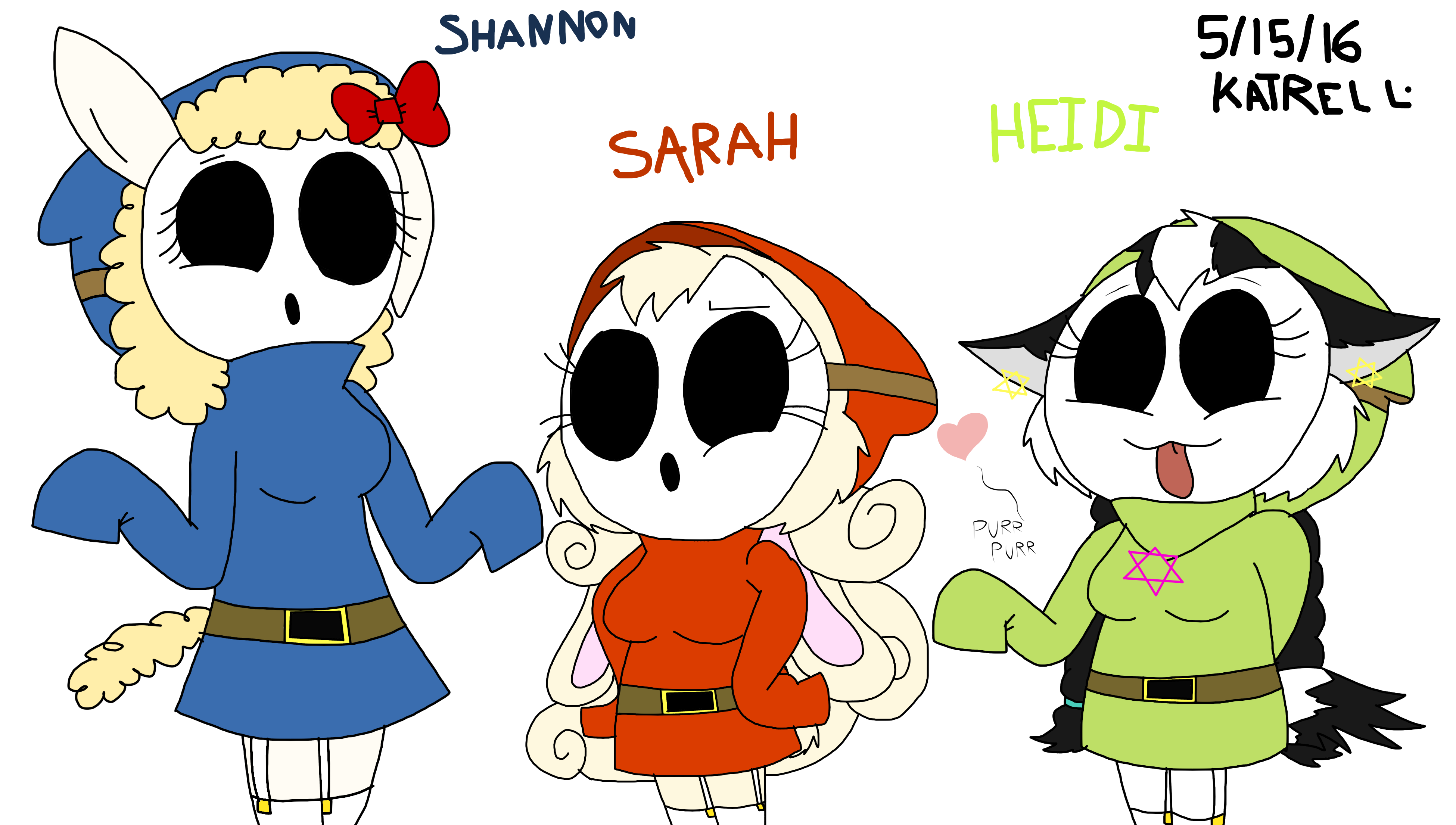 My Girls As Shy Girls By K9x Toons On Deviantart