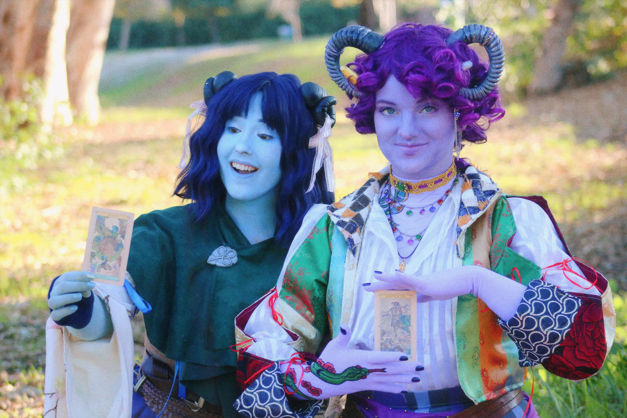 Mollymauk Tealeaf And Jester Lavorre Oracle Cards By