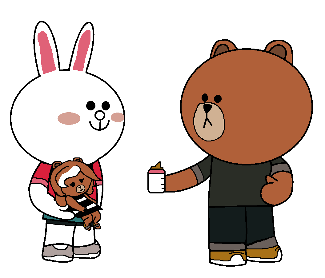 Cony And Brown Trying For Bricilia Sleep By Gawrguraes On Deviantart